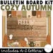 Cozy Autumn Bulletin Board Kit | Fall Classroom Decor (digital Download ...