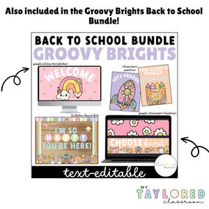 Groovy Brights Bulletin Board Kit | EDITABLE | Back to School Bulletin ...