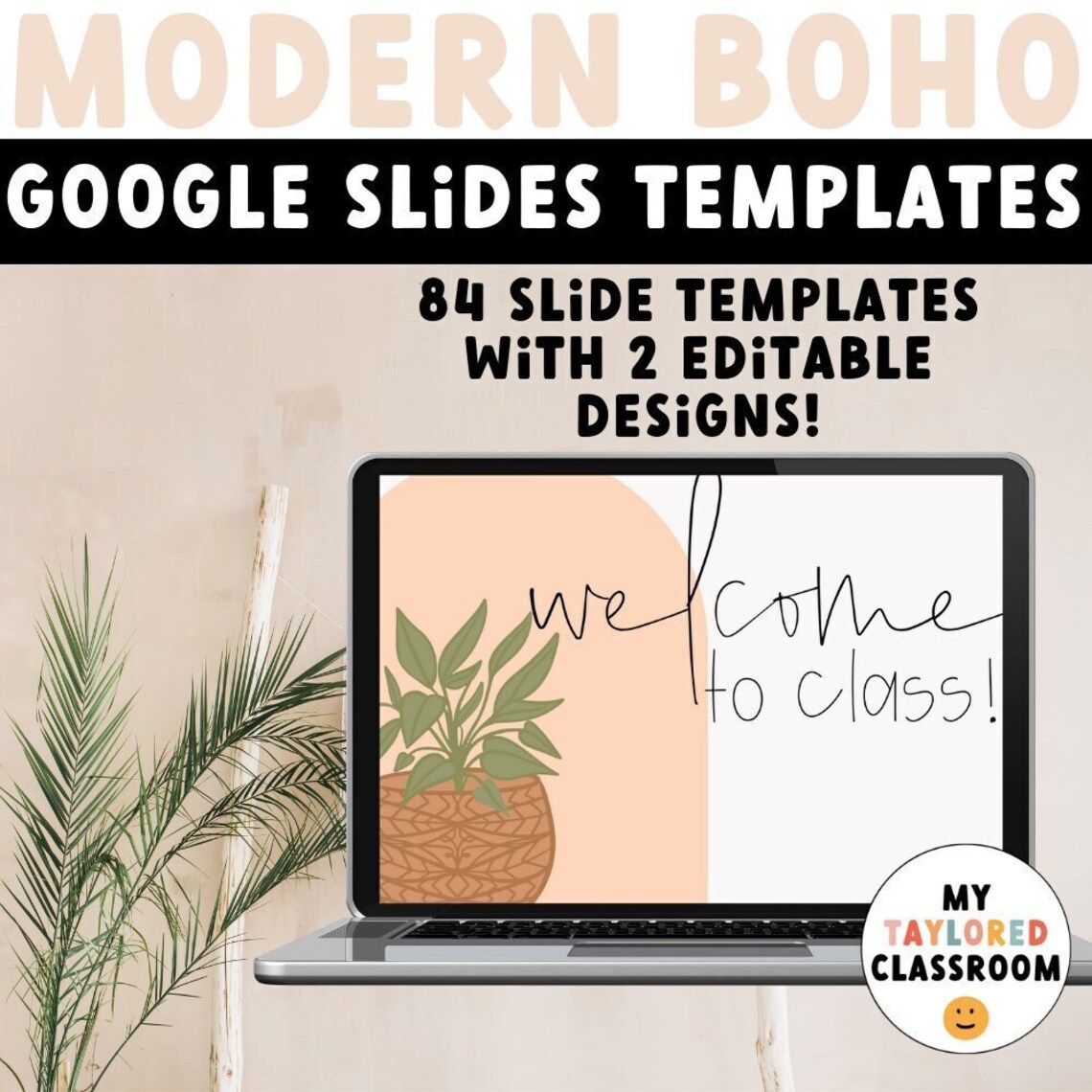 Modern Boho Google Slides Templates | Etsy
