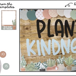Plant Boho Neutral Classroom Decor Bundle | Plant Classroom Decor ...