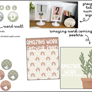 Plant Boho Neutral Classroom Decor Bundle | Plant Classroom Decor ...