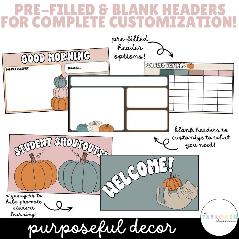 Cozy Fall Google Slides Templates | EDITABLE | Powerpoint Slides | Fall ...