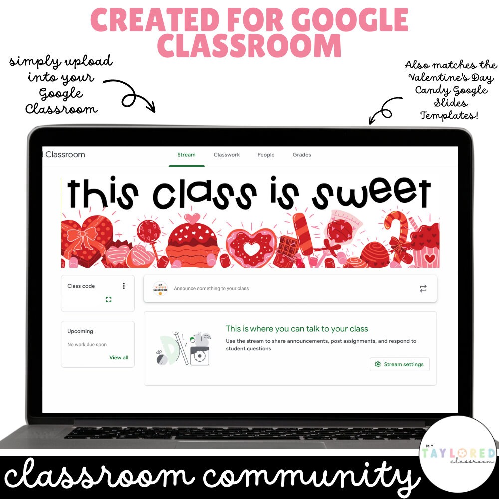 Valentine's Day Candy Google Classroom Headers | Valentine's Day ...