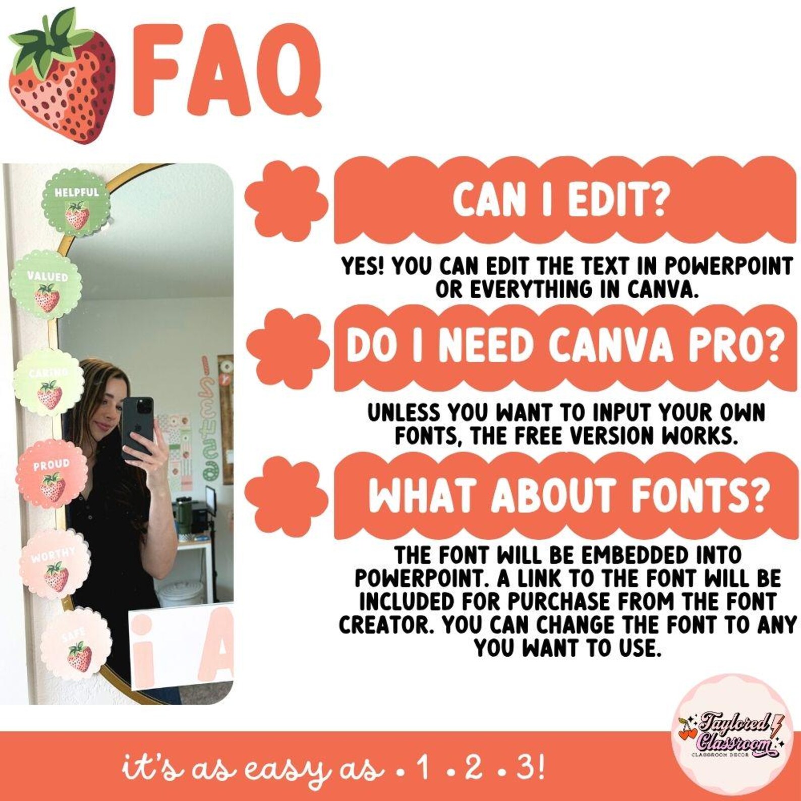 Vintage Strawberry Affirmation Station - EDITABLE - Strawberry ...