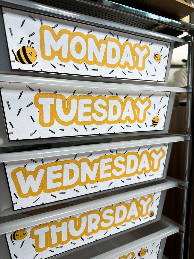 Honeybee Classroom Decor | EDITABLE | Bee-themed Classroom Decor - Etsy