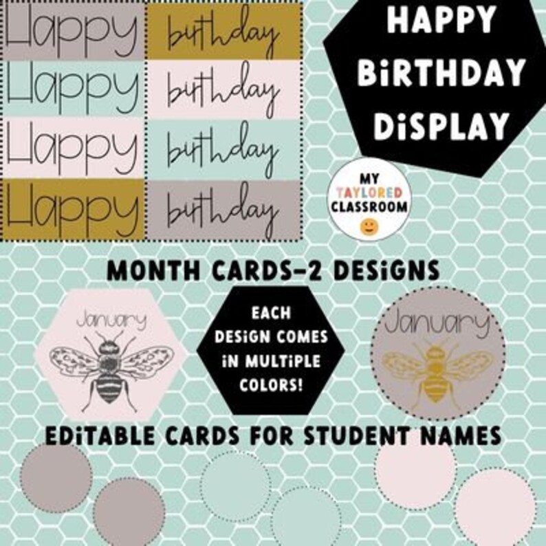 Vintage Bees Classroom Decor Bee-themed Classroom Decor - Etsy