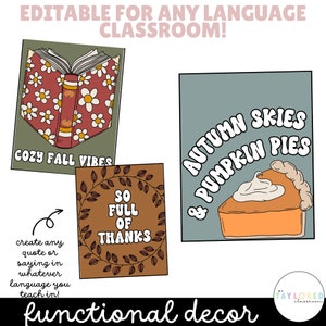 Cozy Fall Classroom Posters | Fall Classroom Posters | Fall Classroom ...