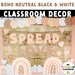 Boho Neutral Diversity Classroom Decor Black and White - Etsy