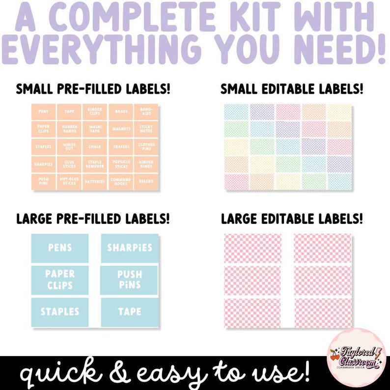 Groovy Brights Teacher Toolbox Labels – Retro Pastel Classroom ...