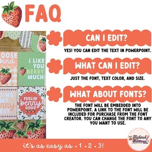 Vintage Strawberry Classroom Decor Bundle | Editable Posters, Banners ...
