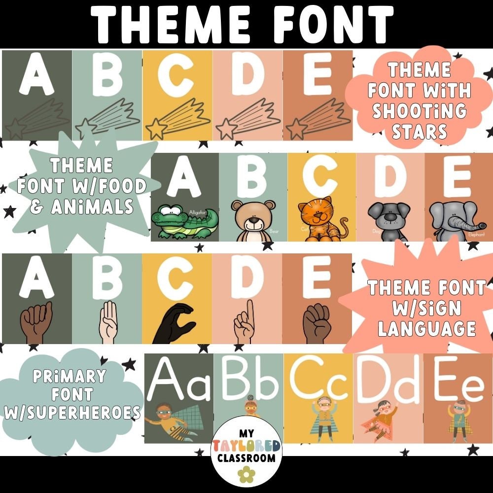 Superhero Alphabet Posters | Superhero Classroom Decor - Etsy