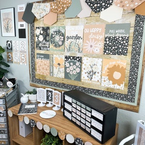 Vintage Floral Classroom Decor | EDITABLE | Vintage Classroom Decor - Etsy