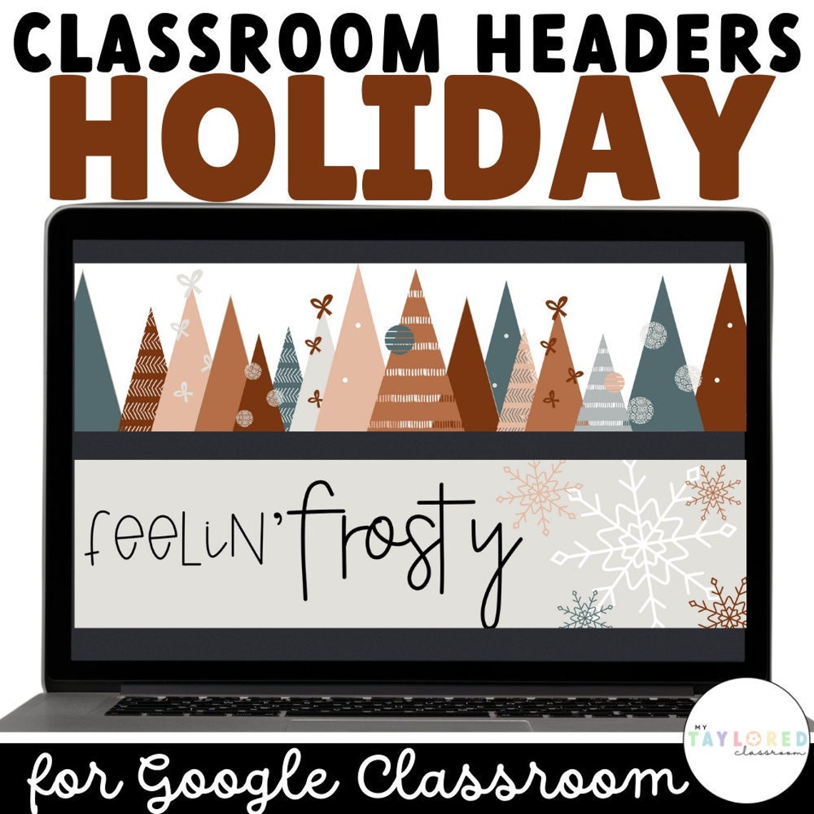 Boho Holiday Google Classroom Headers | Holiday Classroom Decor ...