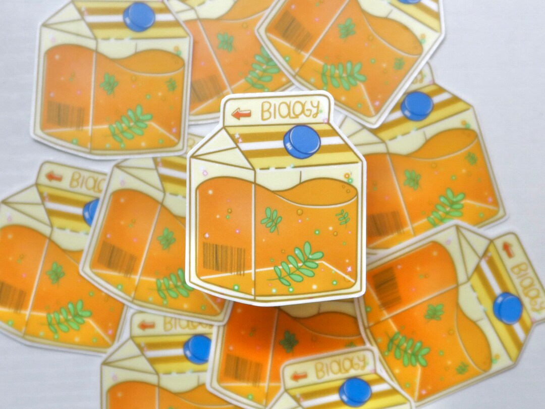 Biology Science Sticker | Cute Milk Carton Stickers | Sticker for ...