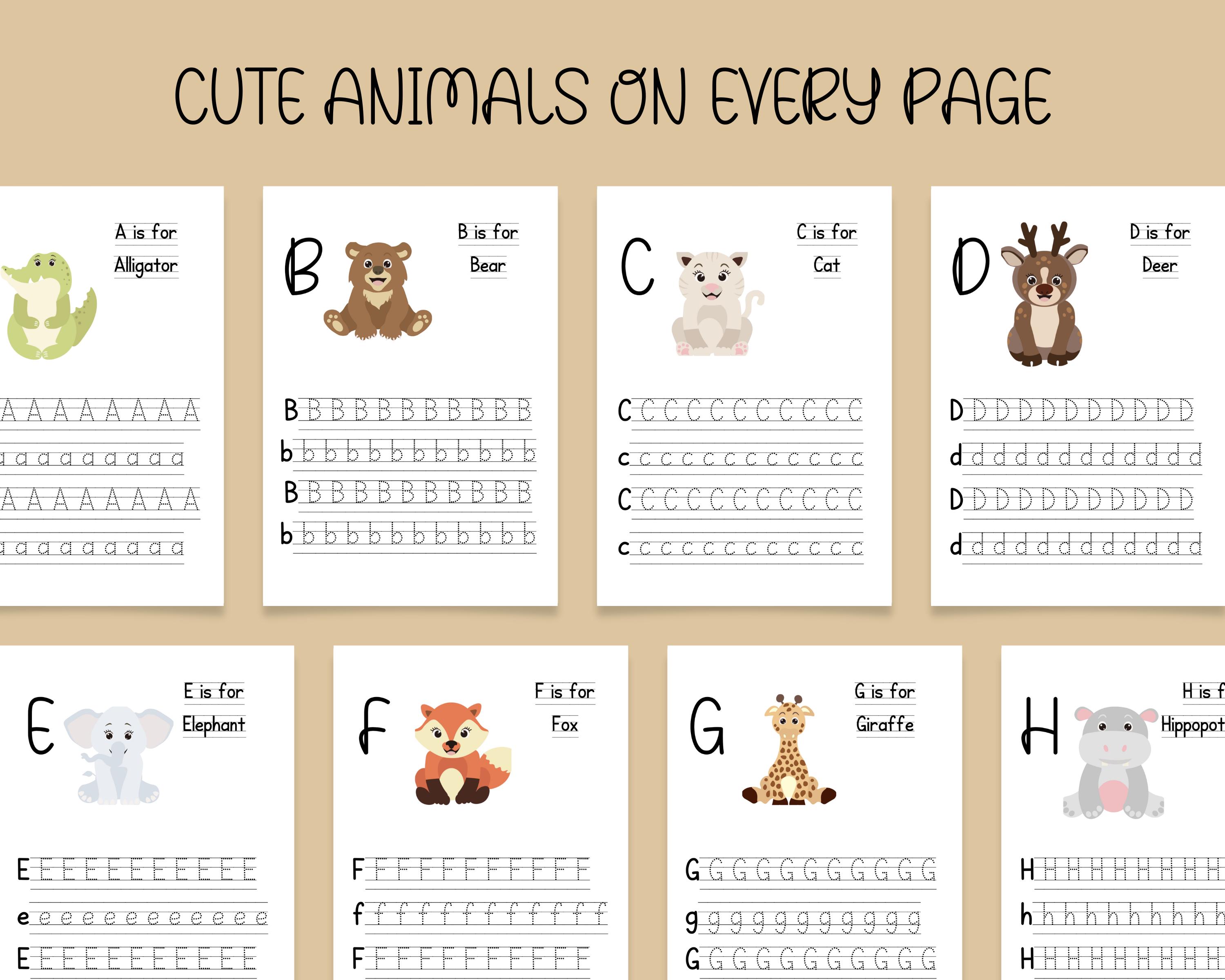 Alphabet Tracing Packet Printable - Etsy