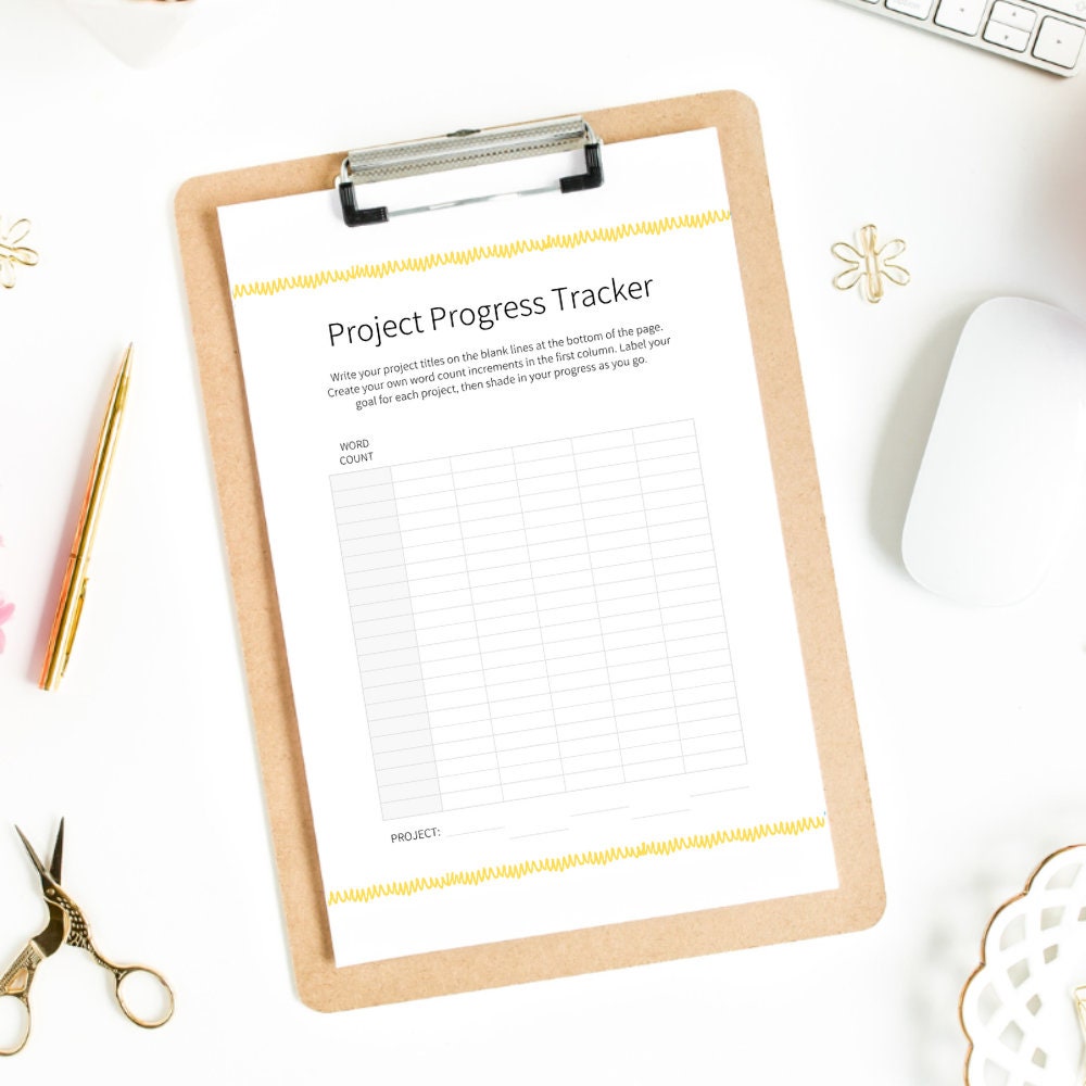 Writing Progress Tracker: Digital Planner for Writers to Increase ...