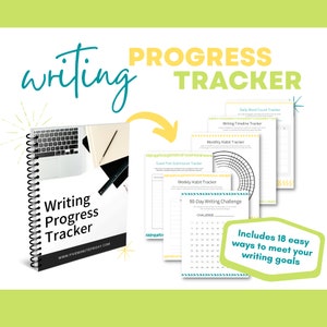 Writing Progress Tracker: Digital Planner for Writers to Increase ...