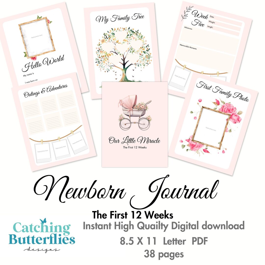 Our Little Miracle: Newborn Journal for the First 12 Weeks | Baby ...