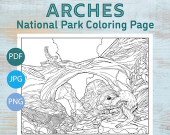 denali national park coloring page