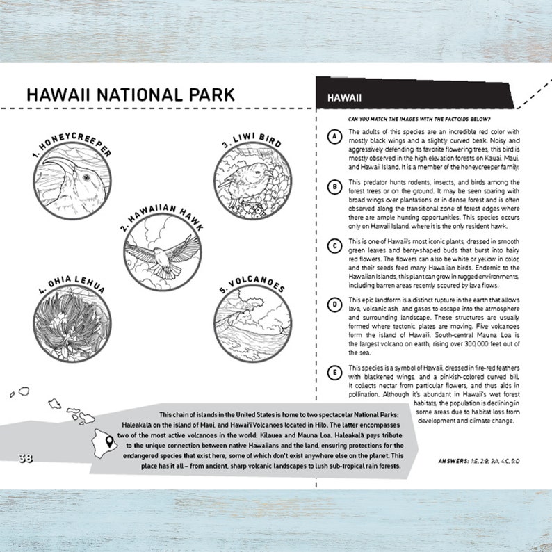 Hawaii Volcanoes National Park Coloring Page, Printable Coloring Pages ...