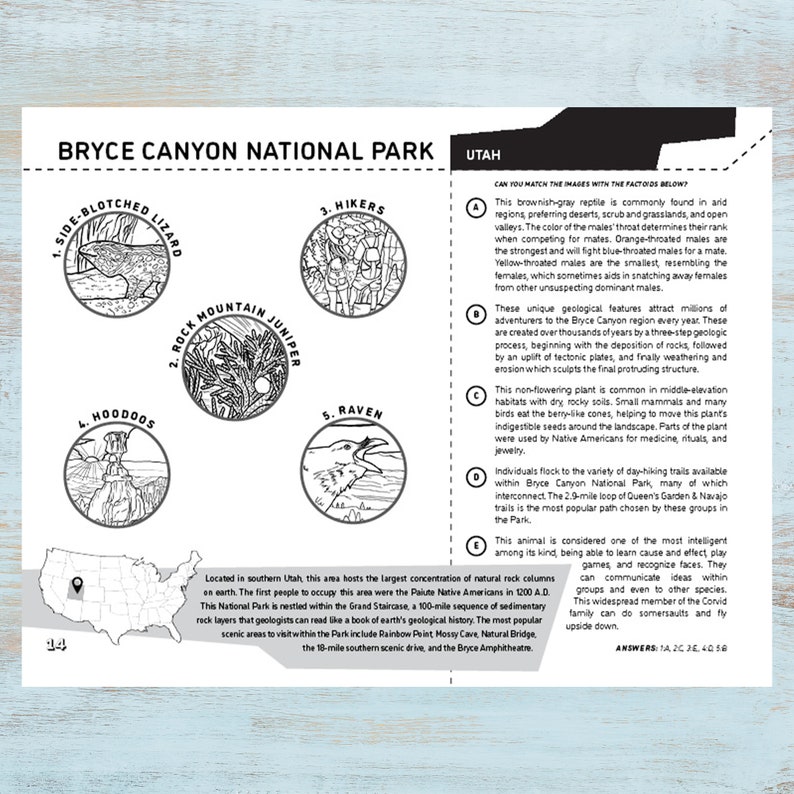 Bryce Canyon National Park Coloring Page, Printable Coloring Pages ...