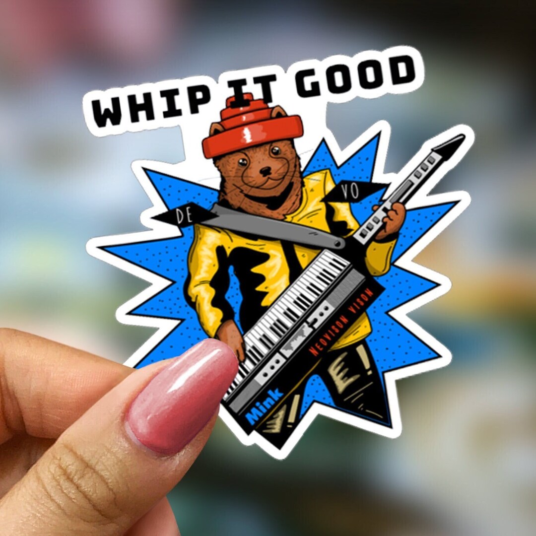 Weasel Sticker, Cute Animal Stickers, Devo, Laptop Sticker, Music Gift ...