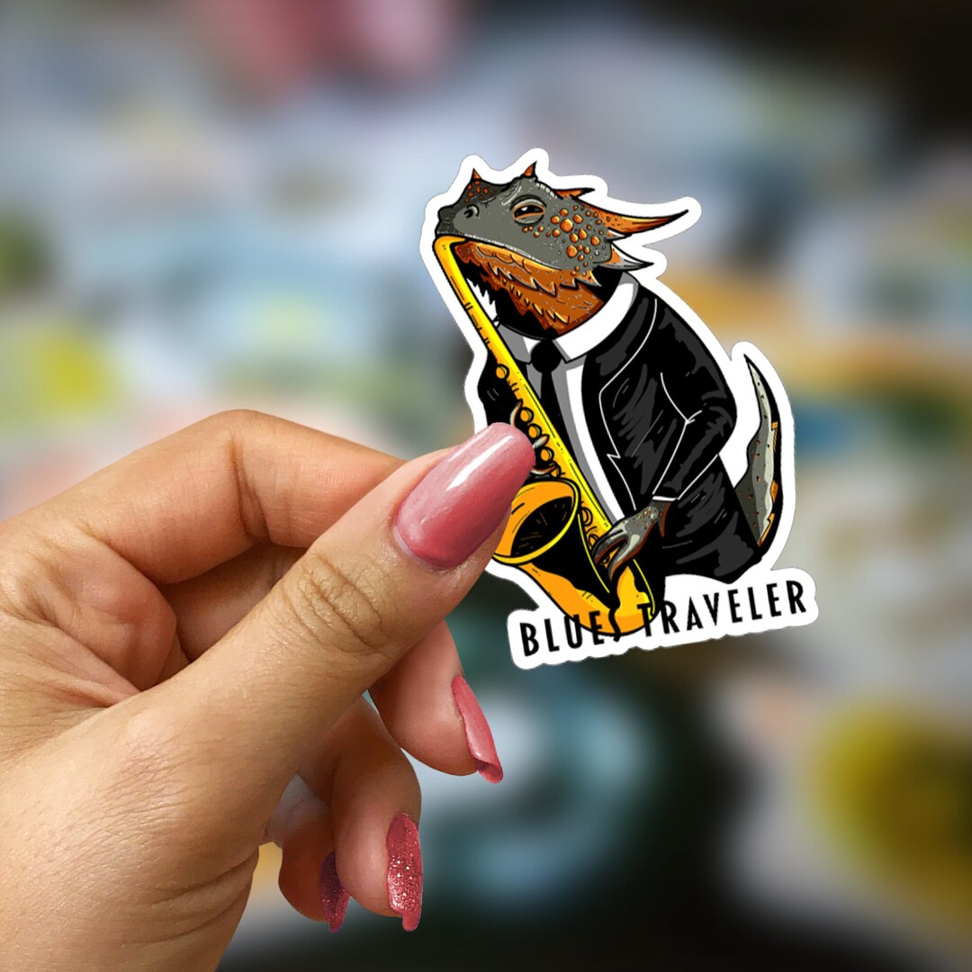 Lizard Sticker | Jazz Music Sticker | Music Gift | Water Bottle Decal ...