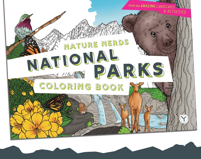 National Park Coloring Book, Activity Book, Adult Coloring Pages ...