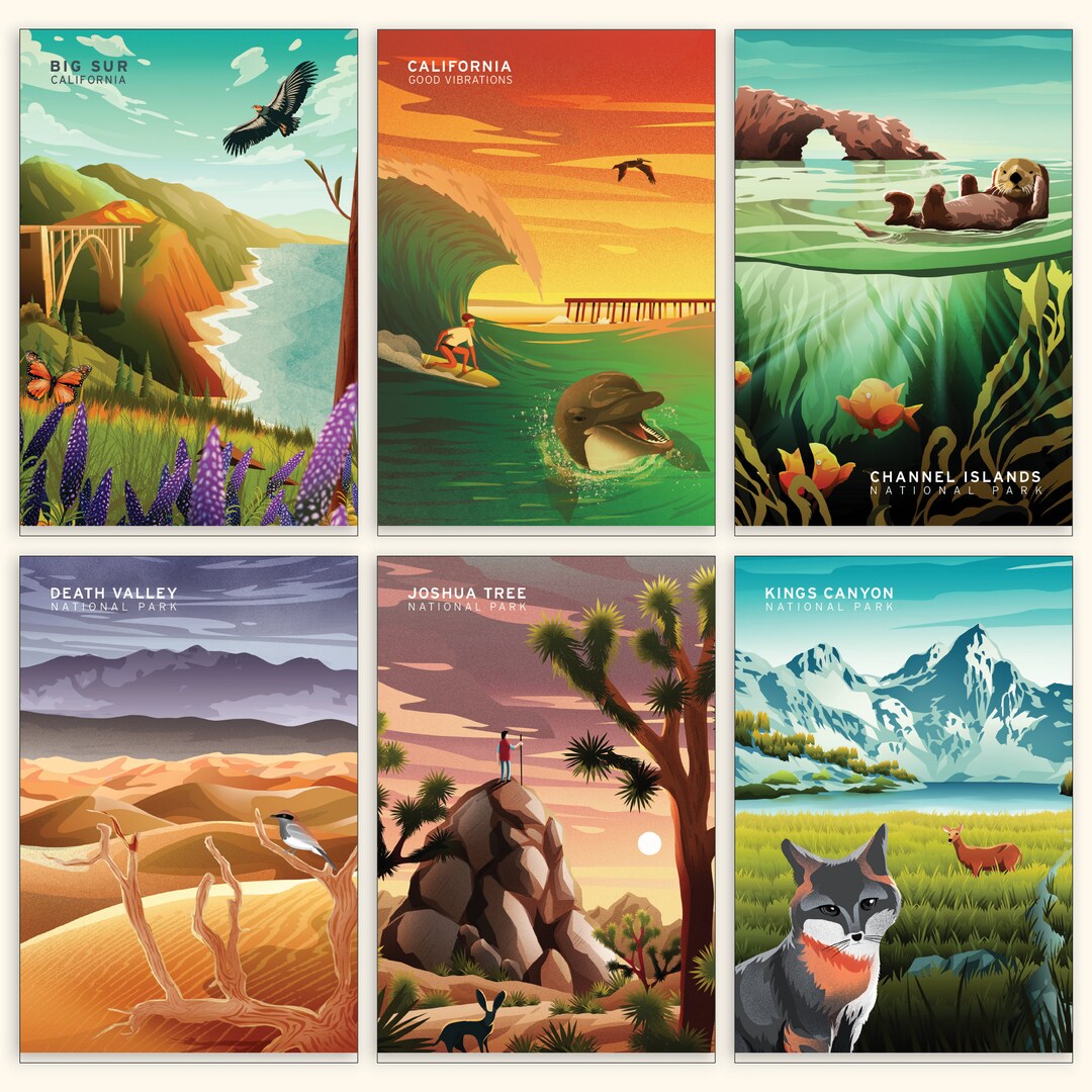 California Postcard | California Cards | Travel Postcard | USA Park ...