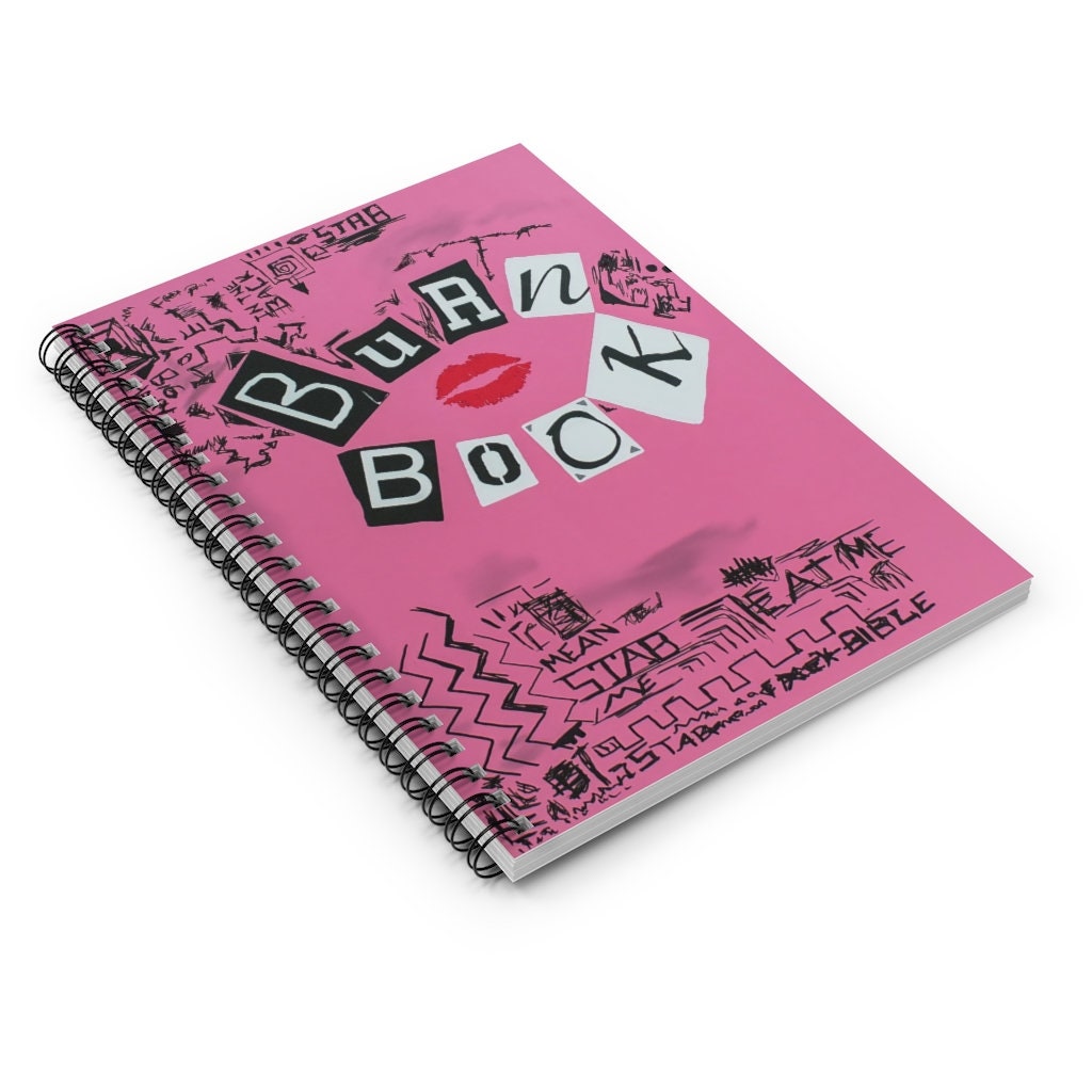 Mean Girls Burn Book Journal Spiral Notebook Ruled Line - Etsy