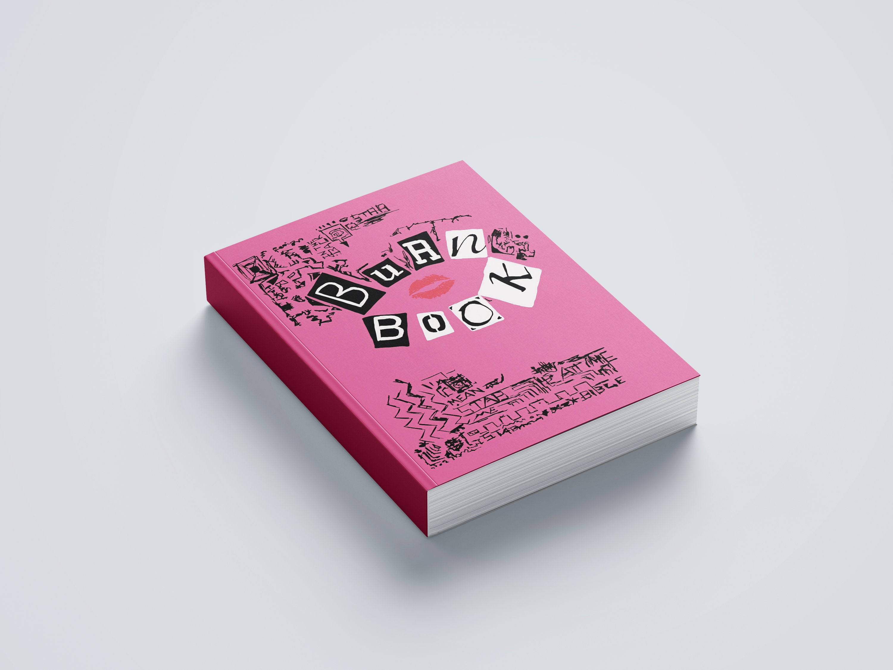 Mean Girls Burn Book Journal Large Size Hardcover Pink - Etsy