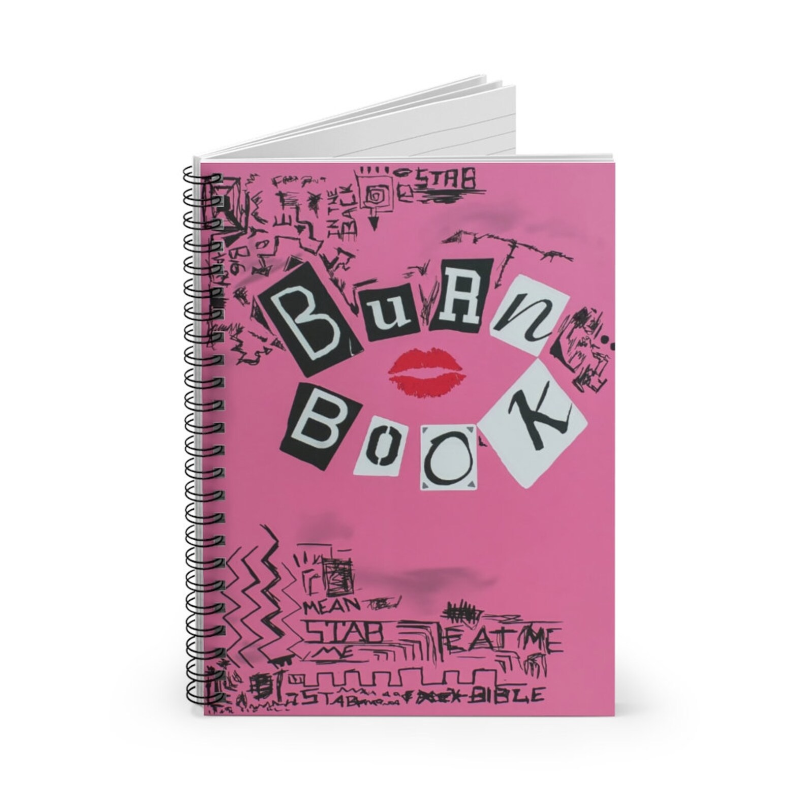 Mean Girls Burn Book Journal Spiral Notebook Ruled Line - Etsy