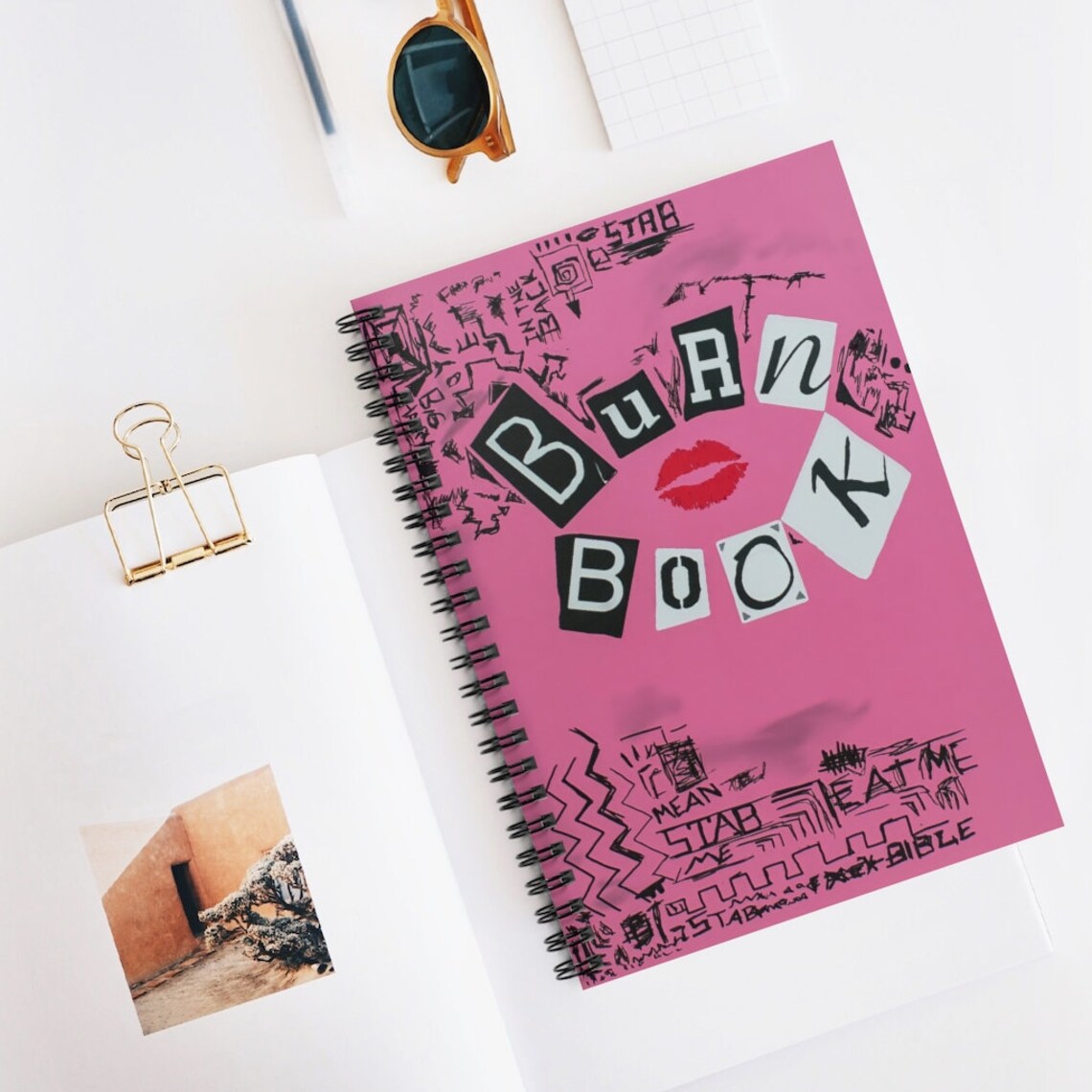 Mean Girls Burn Book Journal Spiral Notebook Ruled Line - Etsy