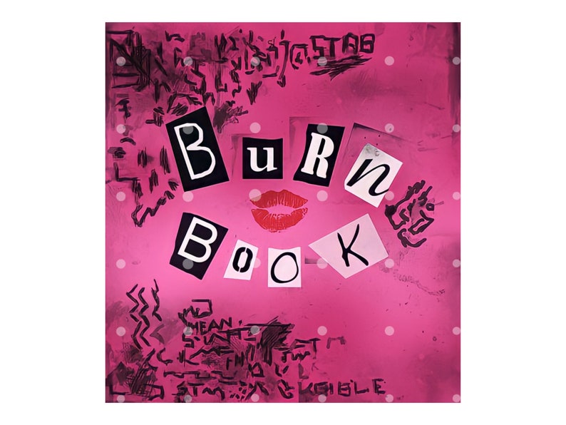 Mean Girls Burn Book Journals & Notebooks Cover Version | Etsy