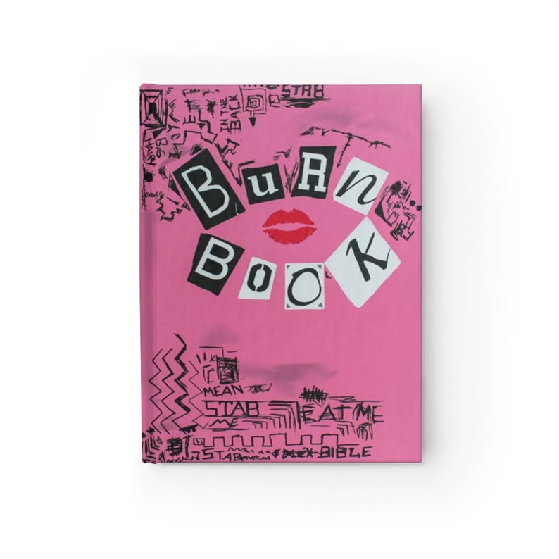 Mean Girls Burn Book Hardcover Journal 128 Blank Pages Etsy