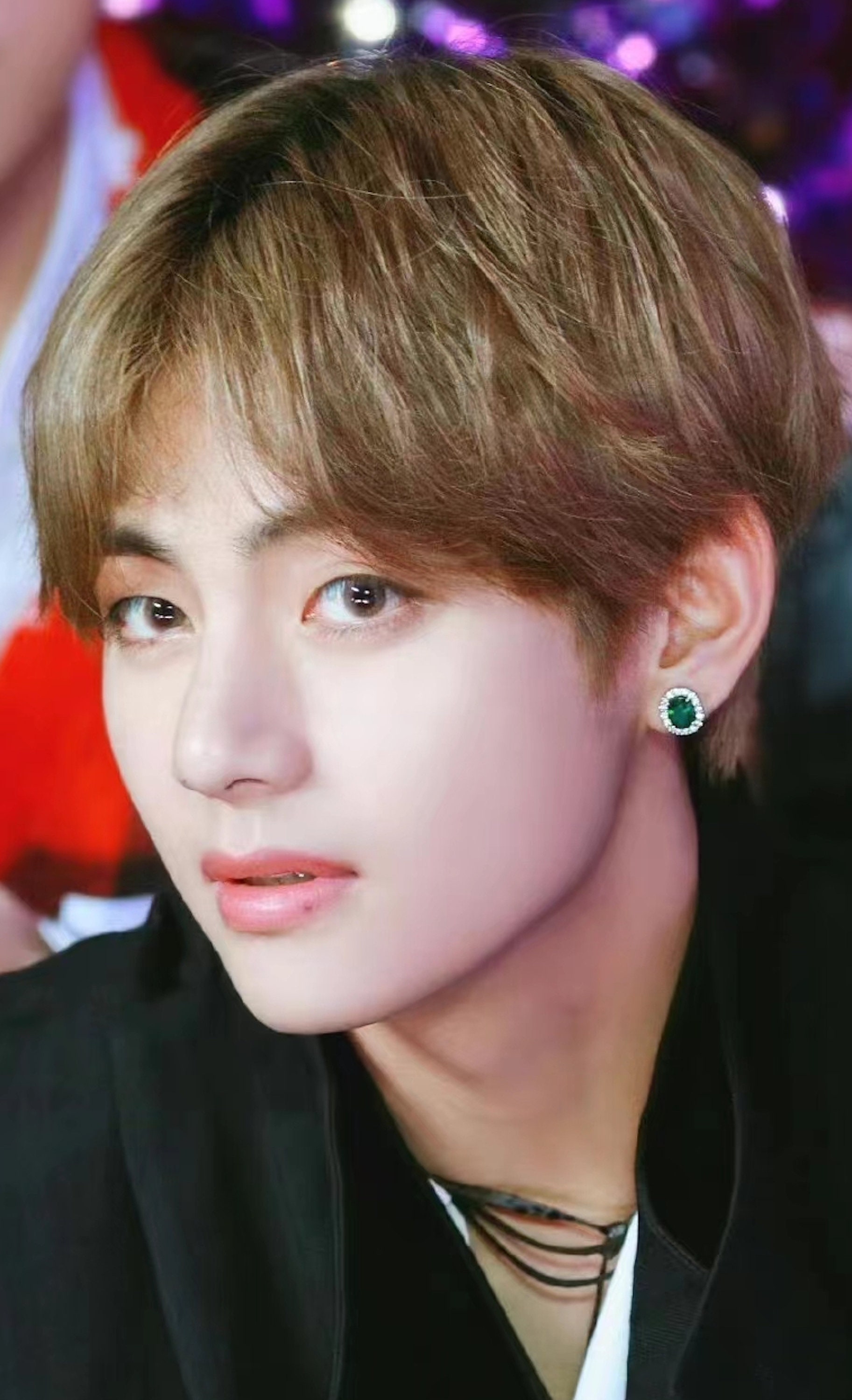 BTS V Earrings Green CZ Diamond 18K Gold S925 Sterling | Etsy