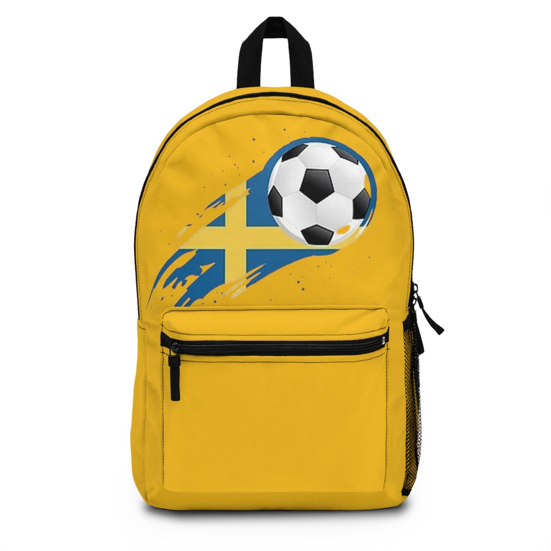 Sweden Flag With Soccer Ball Backpack - Etsy