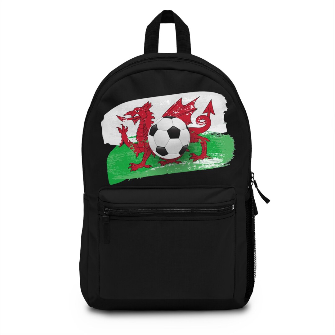 Wales Flag With Soccer Ball Backpack - Etsy