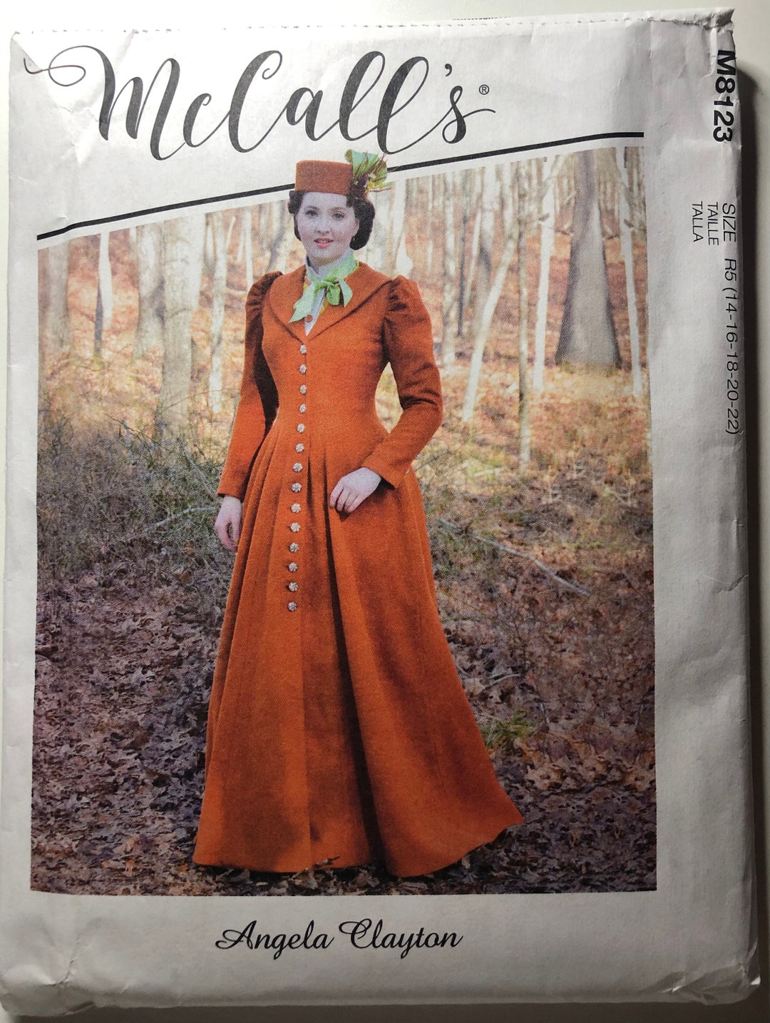 1880s Coat Dress Costume Sewing Pattern Mccalls M8123 Size 14 16 18 20 ...