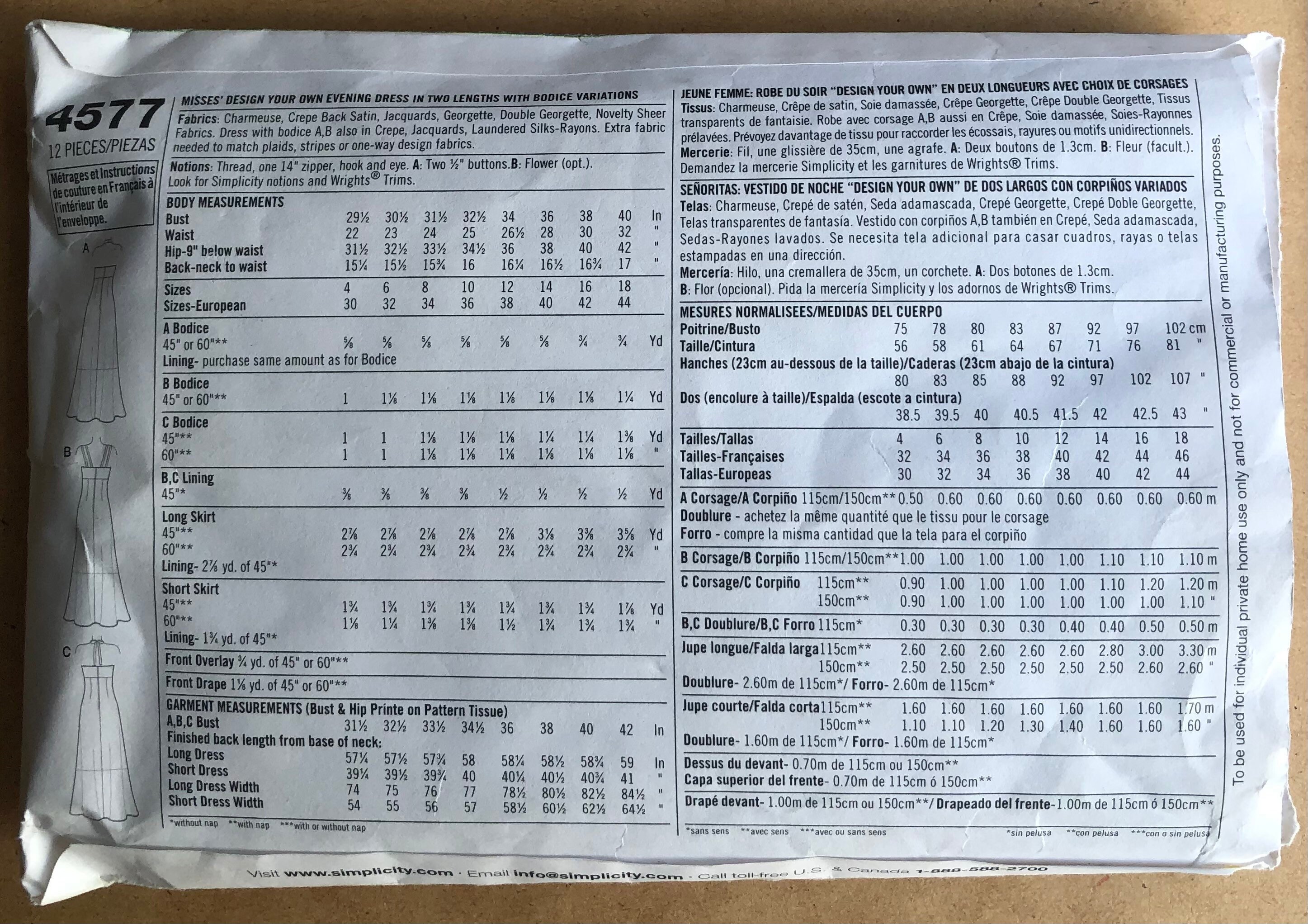 2000s Y2K Halter Evening Babydoll Dress Simplicity 4577 Size - Etsy