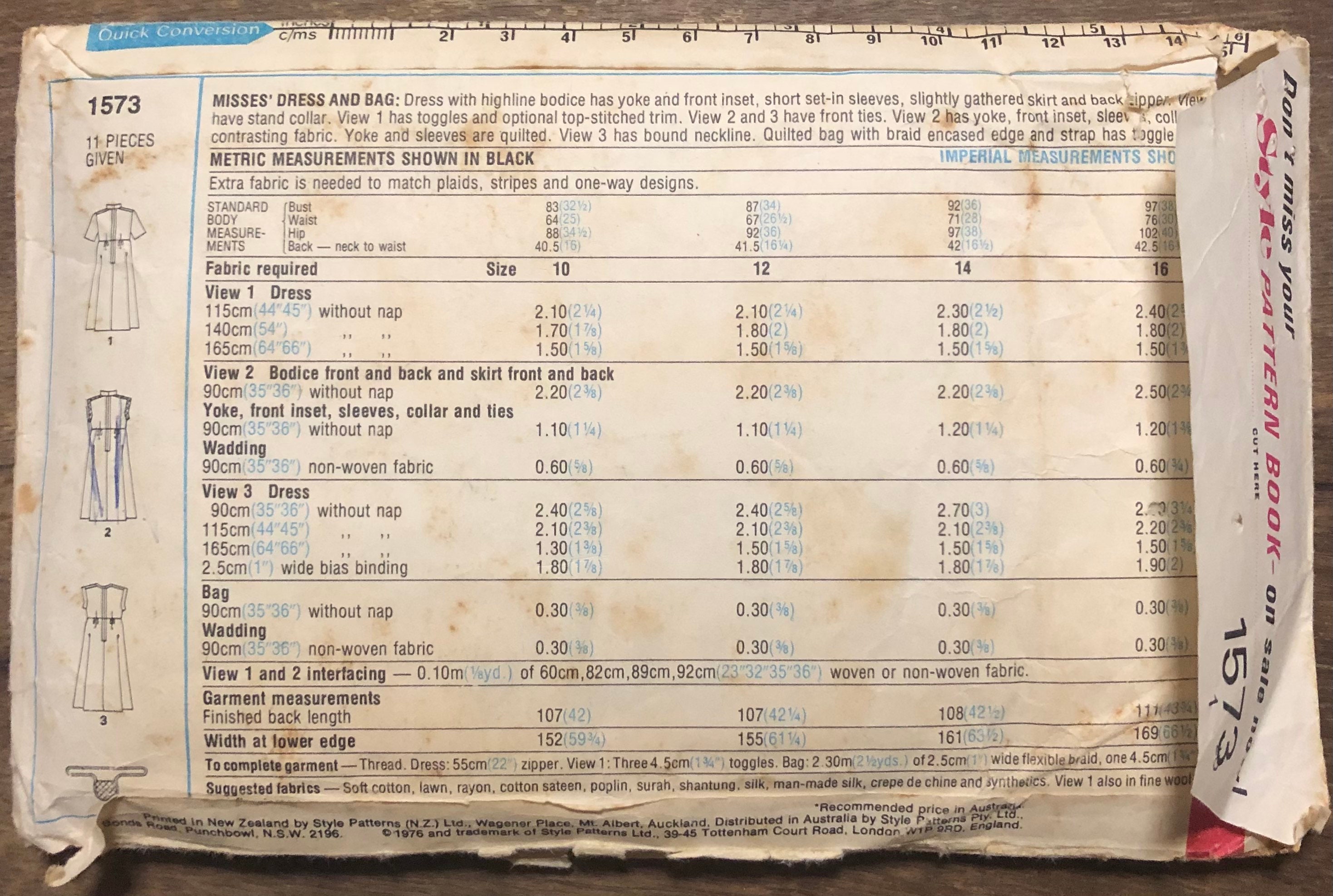 70s Cheongsam Qipao Dress Sewing Pattern Style 1573 Size 12 - Etsy