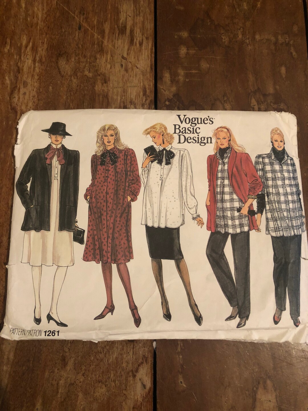 80s Maternity Blouse Skirt Dress Pants Sewing Pattern Size 6 8 10 Vogue ...