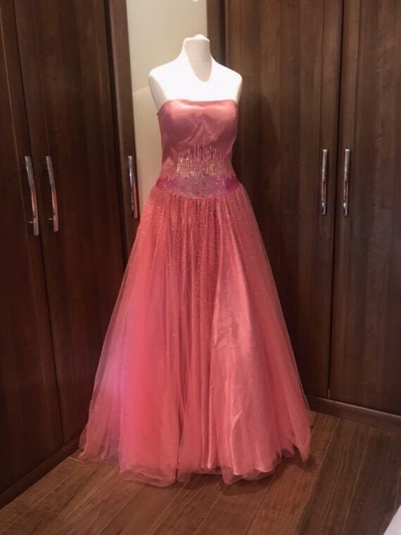 Fabulous Pink Sparkly Ball gown | Etsy