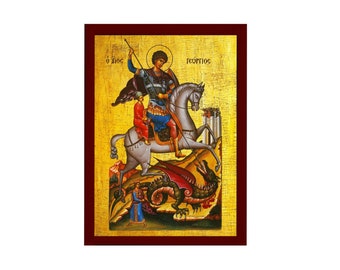 St. George Plaque - Etsy