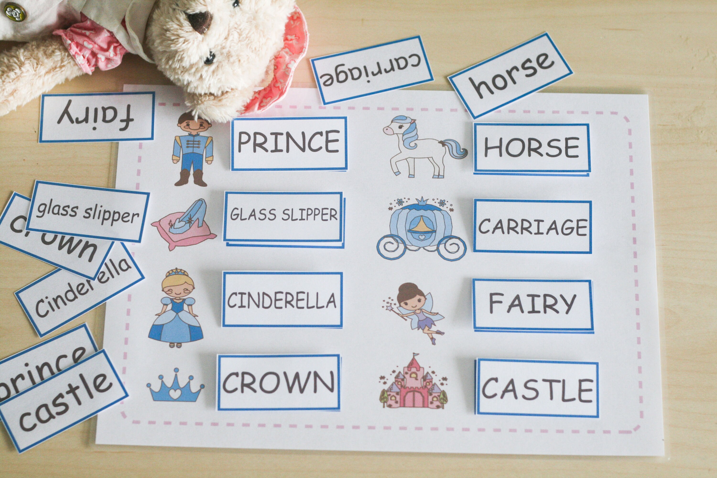 Alphabet Matching Activity ,princess Alphabet Maching,uppercase and ...
