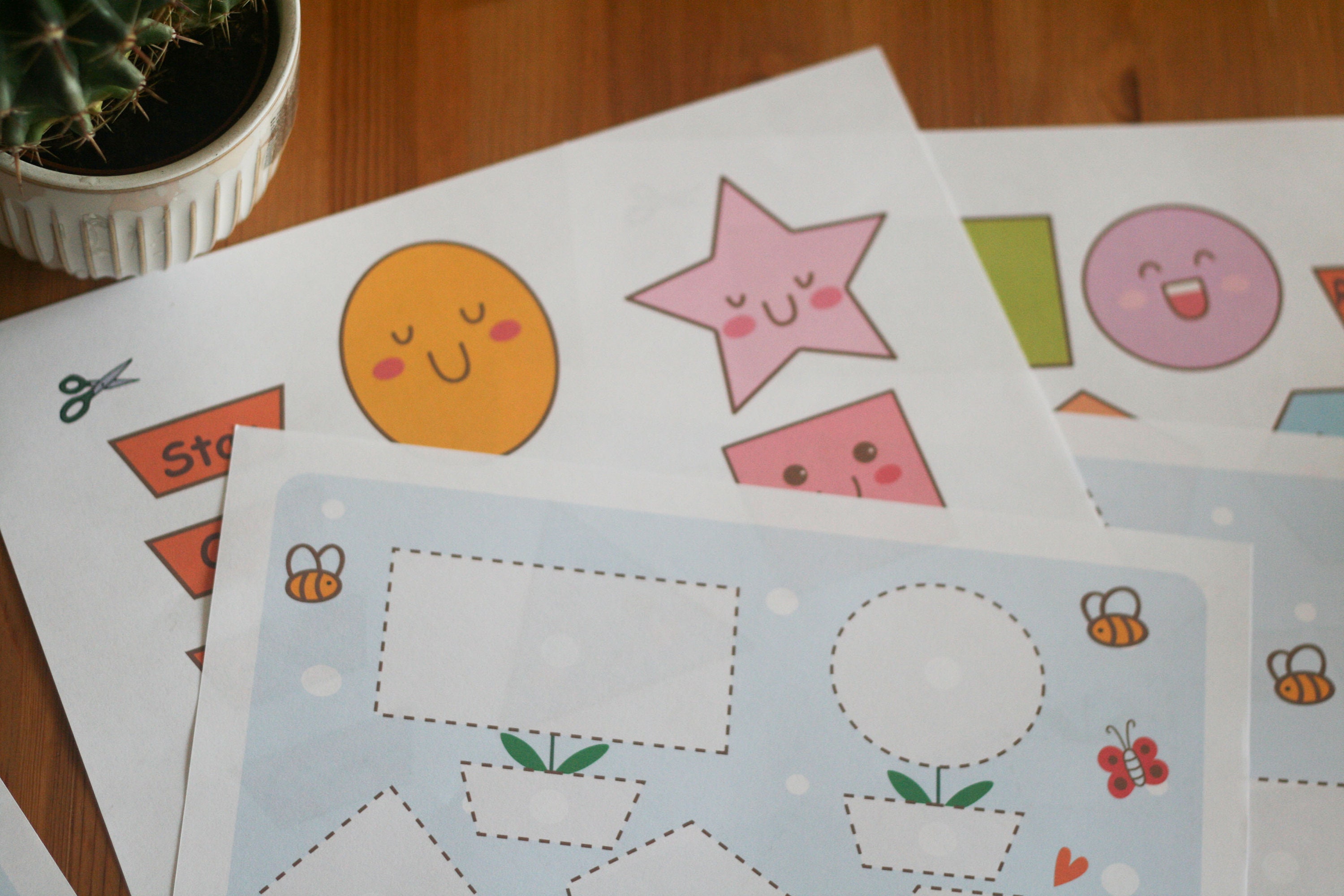 Shape Printable Activity, Busy Book, Educational, Homeschool, Preschool ...