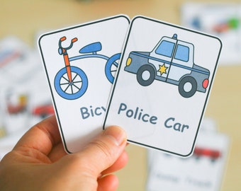 Car Flash Cards - Etsy