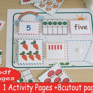 Counting Activity for Kids,counting Practice Printable for Toddlers ...