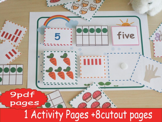 Counting Activity for Kidscounting Practice Printable for | Etsy