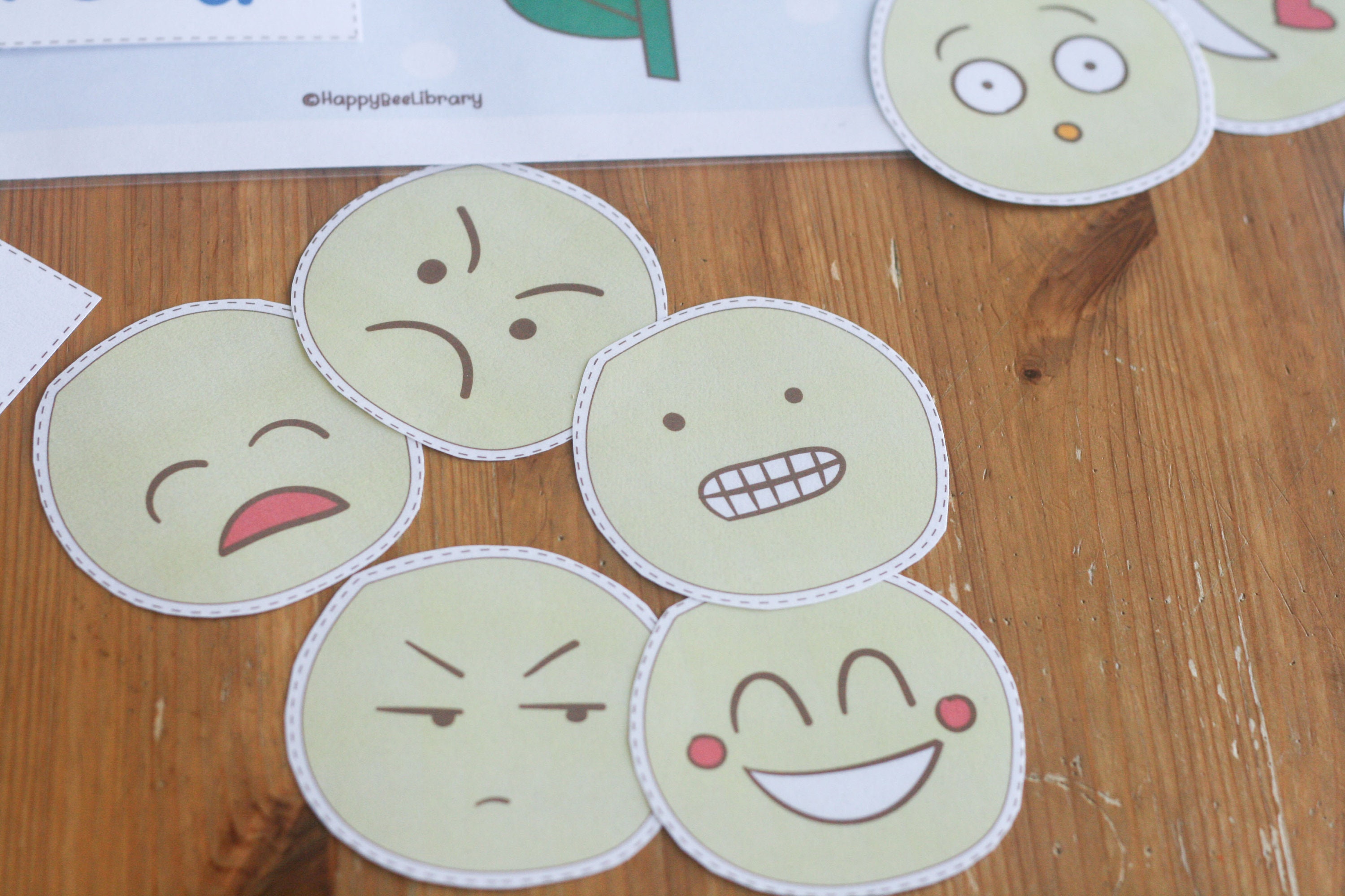 Emotions Chart for Kids Digital Download Emotion Cards for Toddler ...